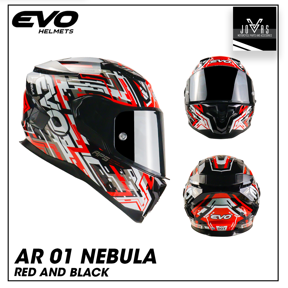 EVO AR 01 NEBULA MOTORCYCLE FULLFACE HELMET | Lazada PH