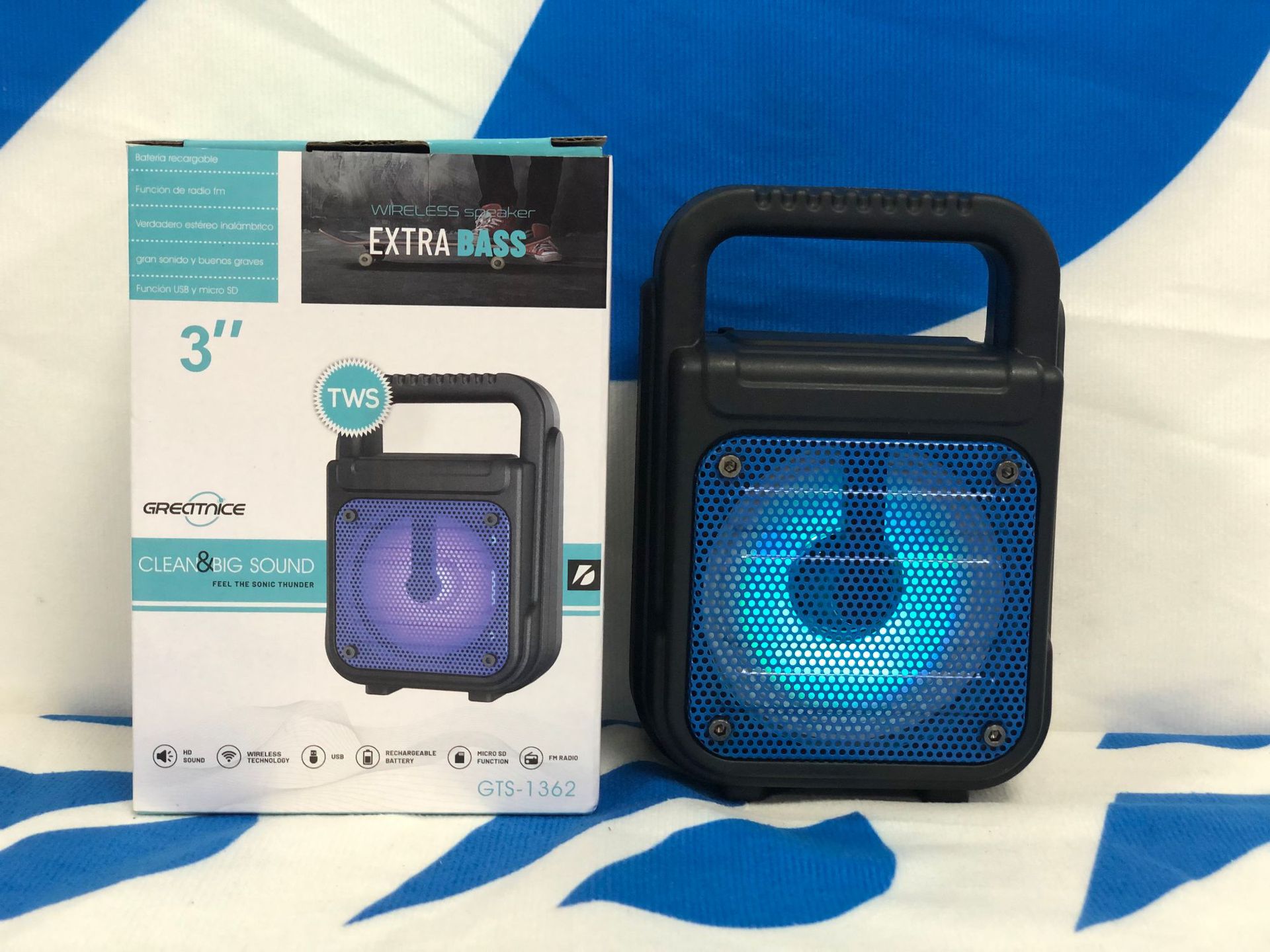 KTS Speaker GTS-1362 Original factory newest wireless portable speaker ...