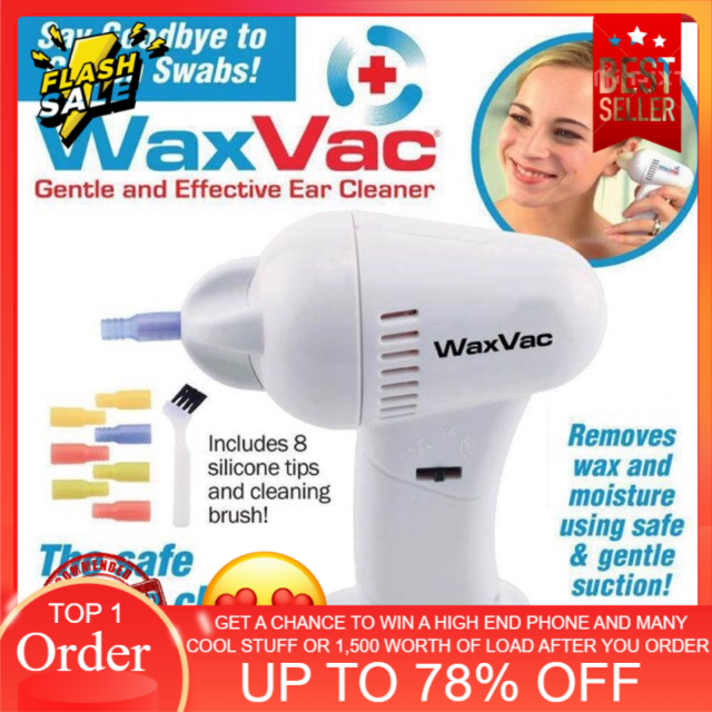 Imported Authentic Portable Wax Vac Ear Vacuum Cleaner Remover Wax Ear ...