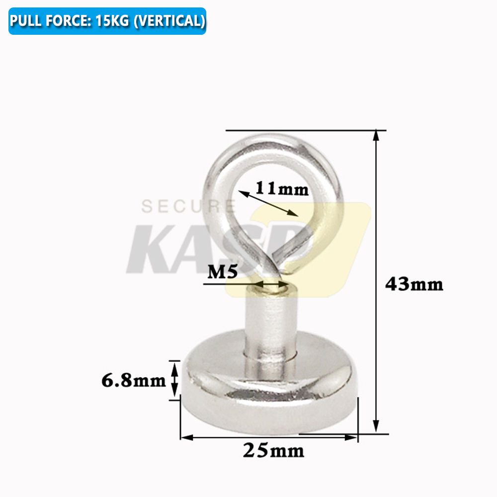 1pc Super Strong Magnet Fishing Powerful Magnetic Searching Ring ...