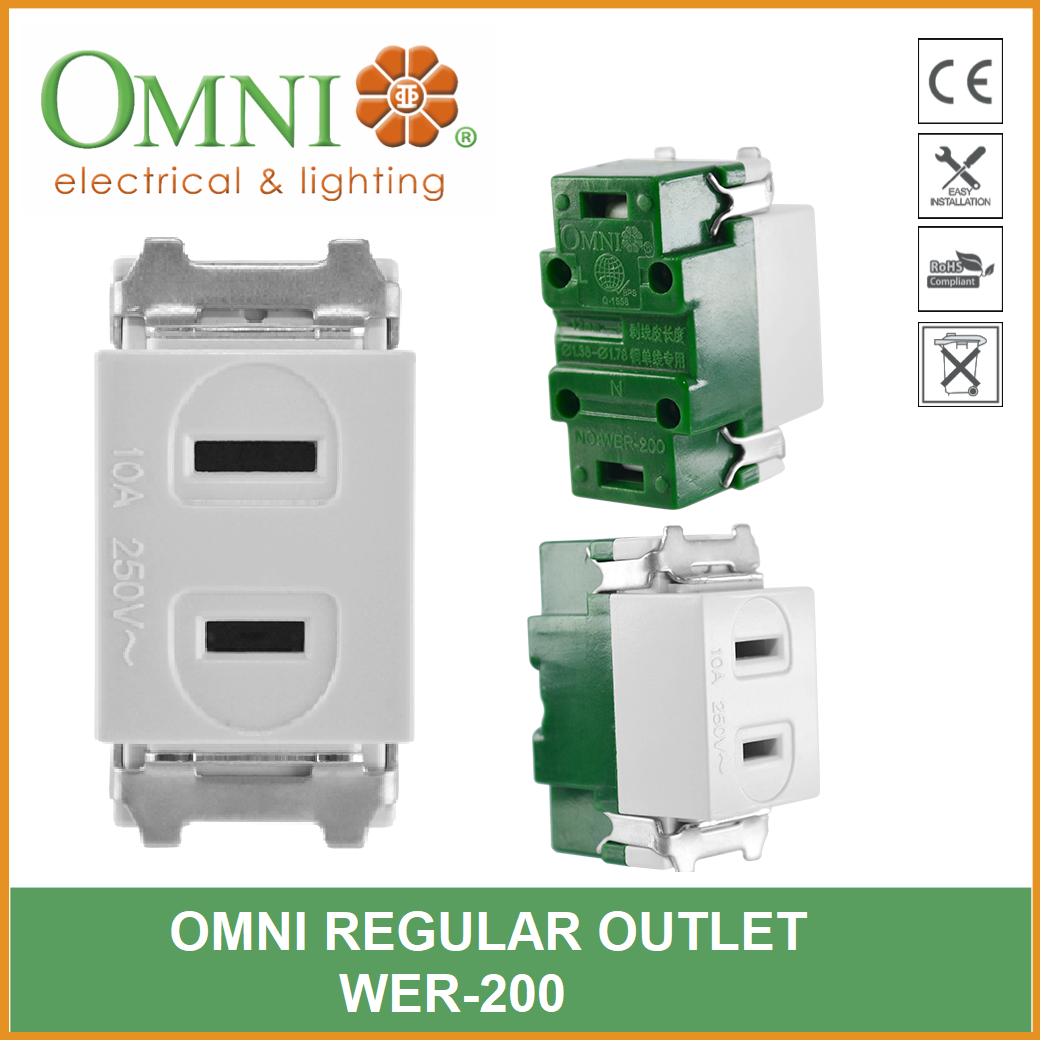OMNI Regular Outlet 10A 250V - WER-200 | Lazada PH