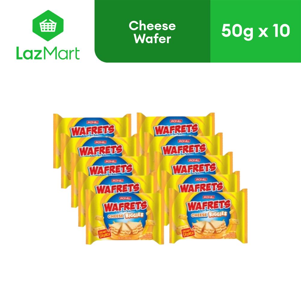 Wafrets Cheese Biggies 50g - Pack of 10s | Lazada PH
