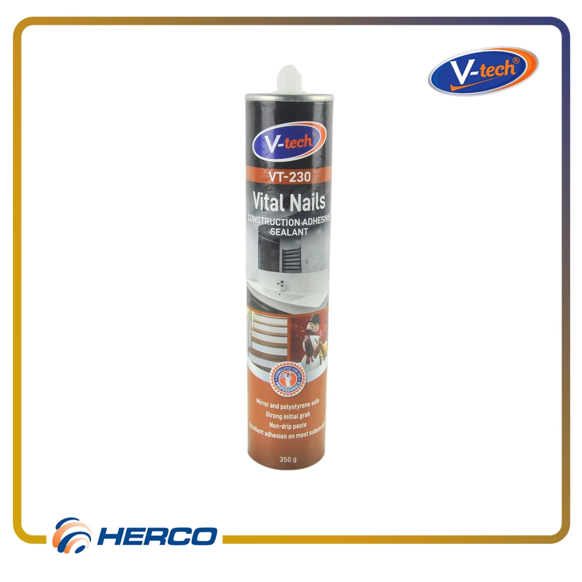 V-Tech VT230 Vital Nails Construction Adhesive Sealant (Beige) | Lazada PH