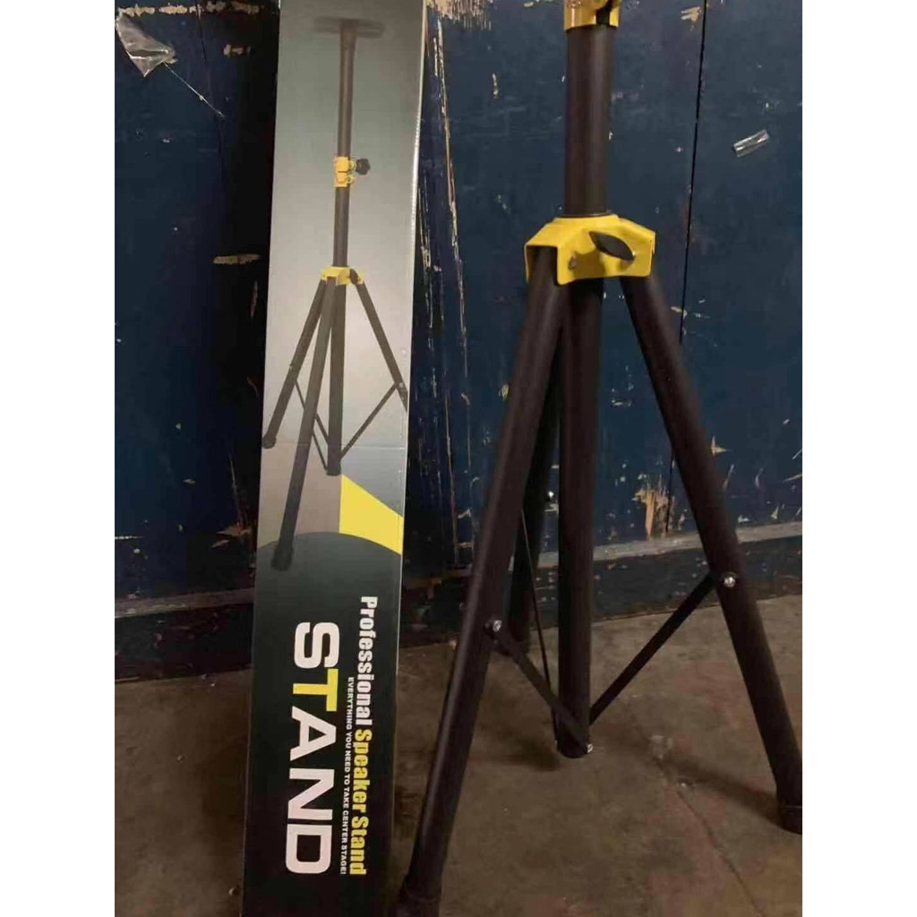 Professional /Premium Metal Tripod Base Speaker Stand (Black) | Lazada PH