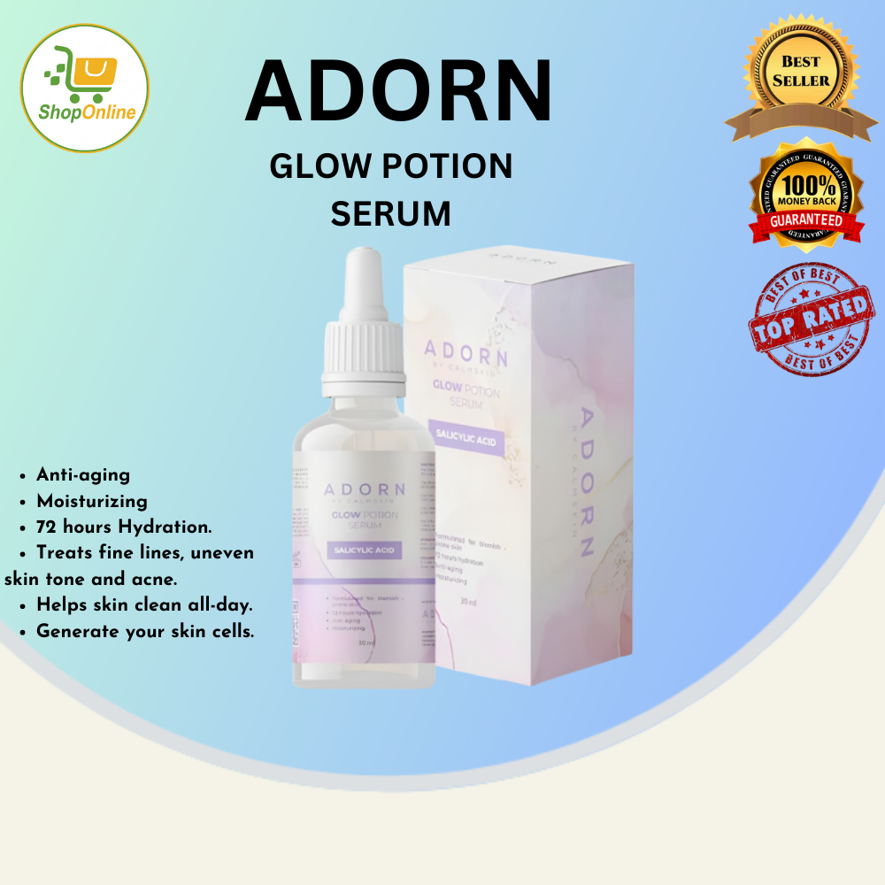 GLOW POTION SERUM by ADORN ---Anti-aging. Moisturizing. 72 hours ...