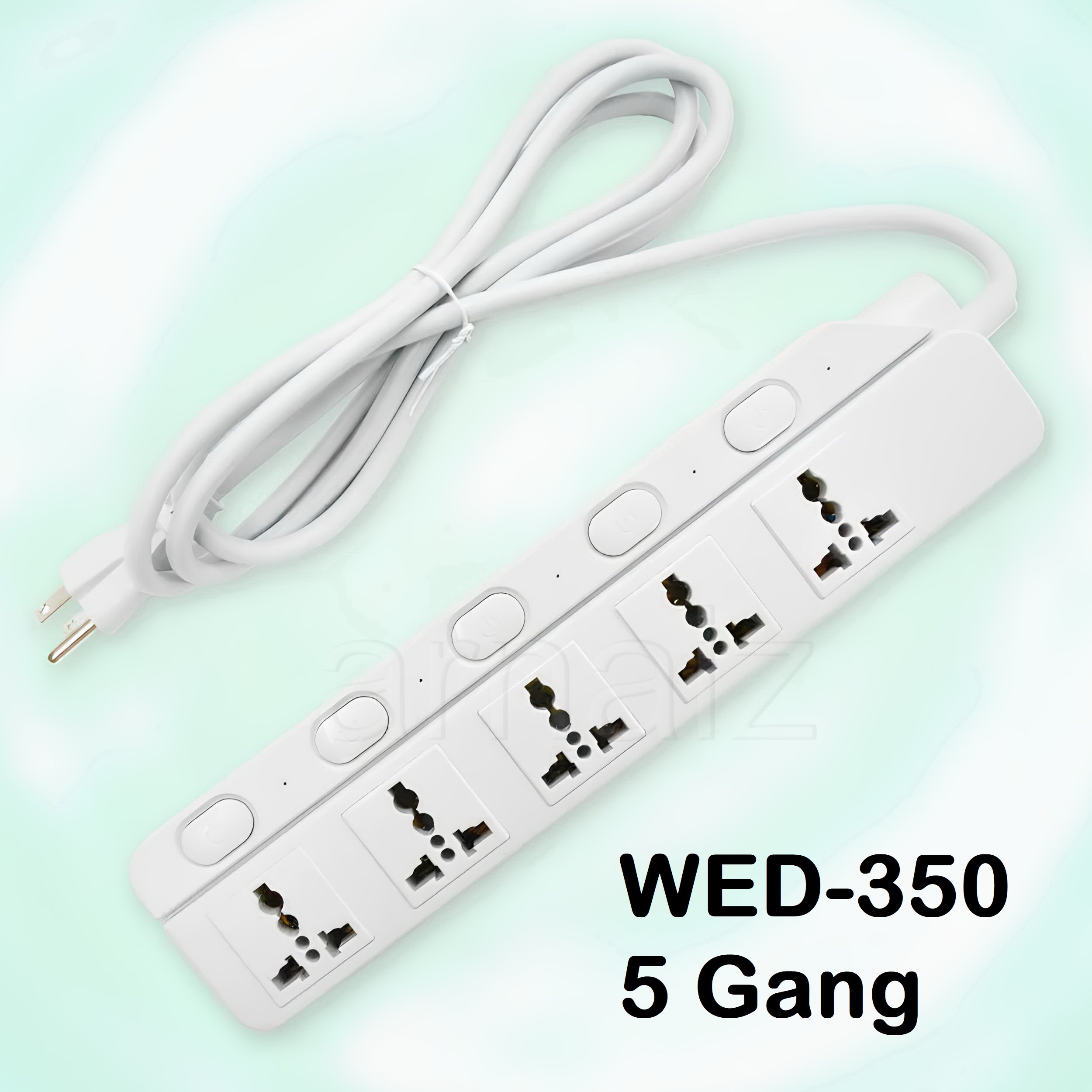 Omni Extension Cord Individual Switch Universal Outlet Power Strip 4 5 ...