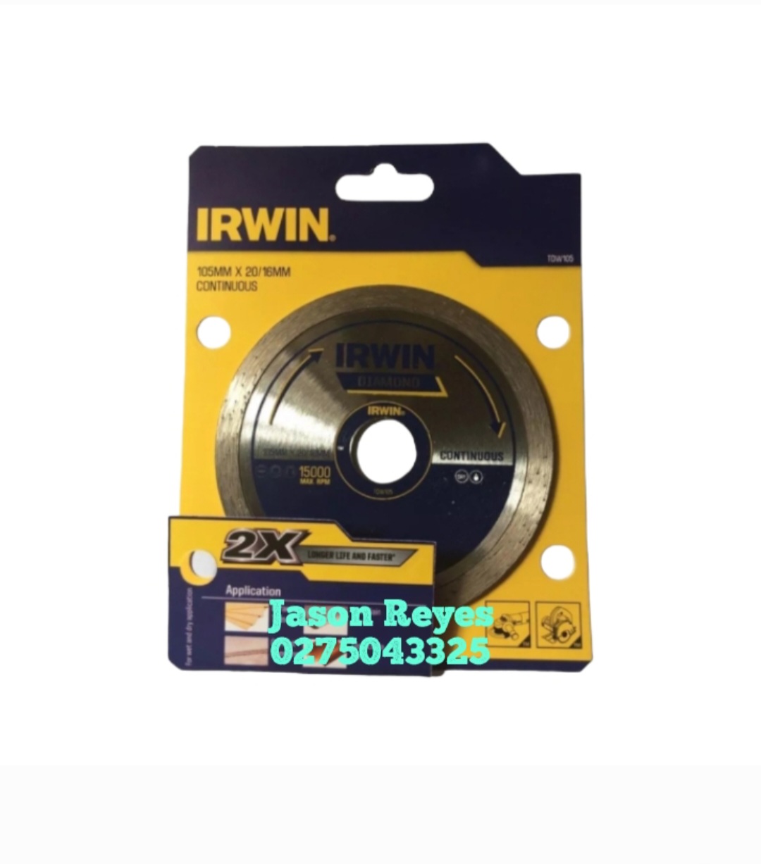 Diamond Cutting Wheel Disc Majesta/Irwin/Makita Segmented Continuous ...