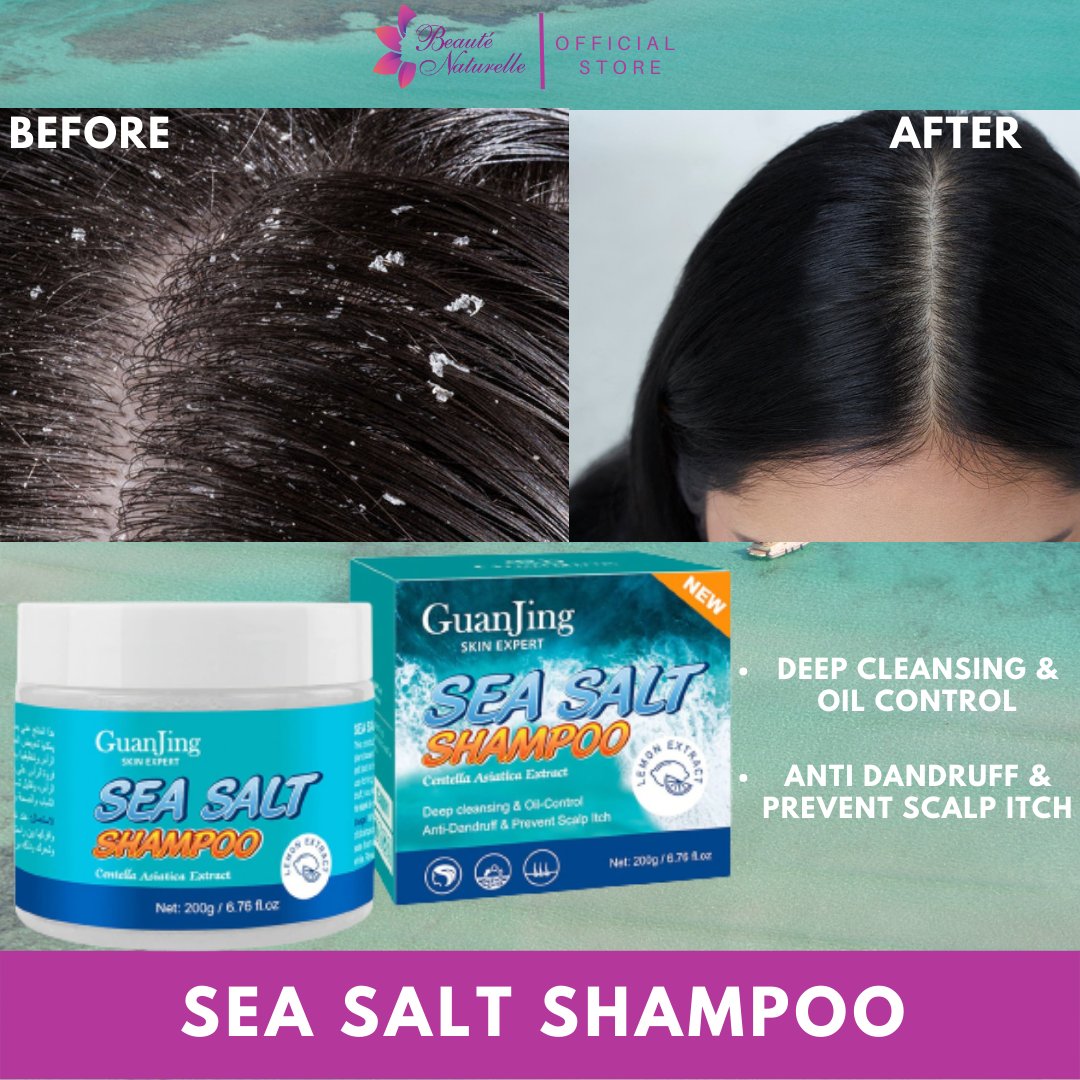 Sea Salt Shampoo Anti Dandruff Hair Treatment Shampoo For Scalp Itching Psoriasis Shampoo Anti ...