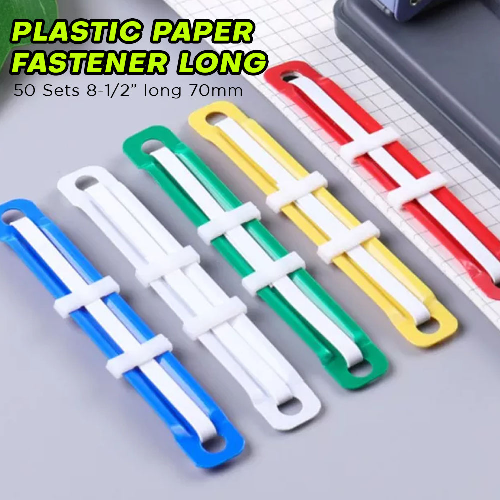 Joy Plastic Paper Fastener 50 pcs per box Long 7085 8 1/2” & 5507 7cm ...