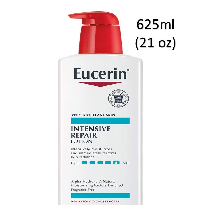 Eucerin Intensive Repair Lotion for Very Dry, Flaky Skin, Restores Skin ...