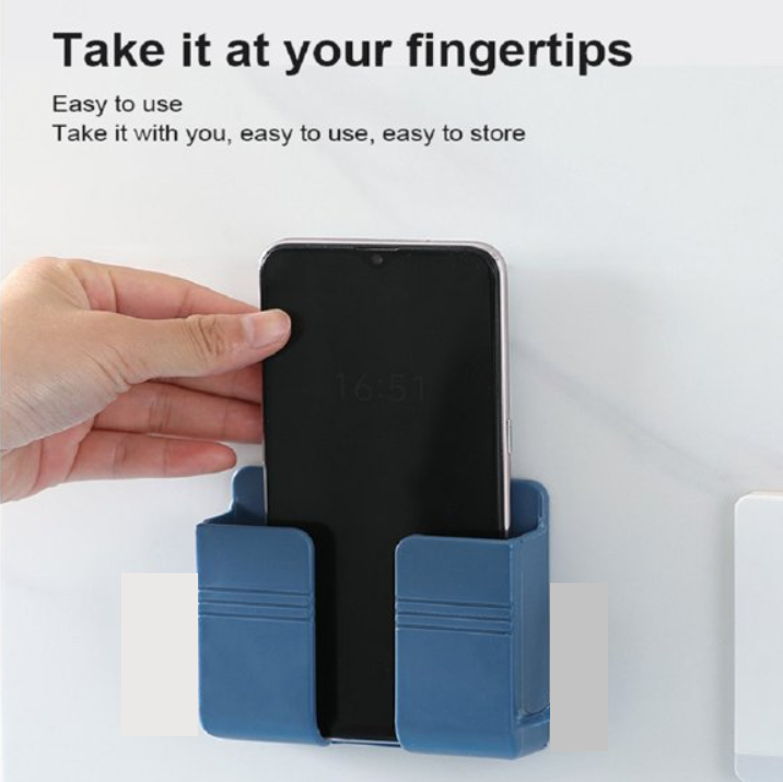 Adhesive Wall Phone Holder Storage Rack Multipurpose Wall Mount for ...