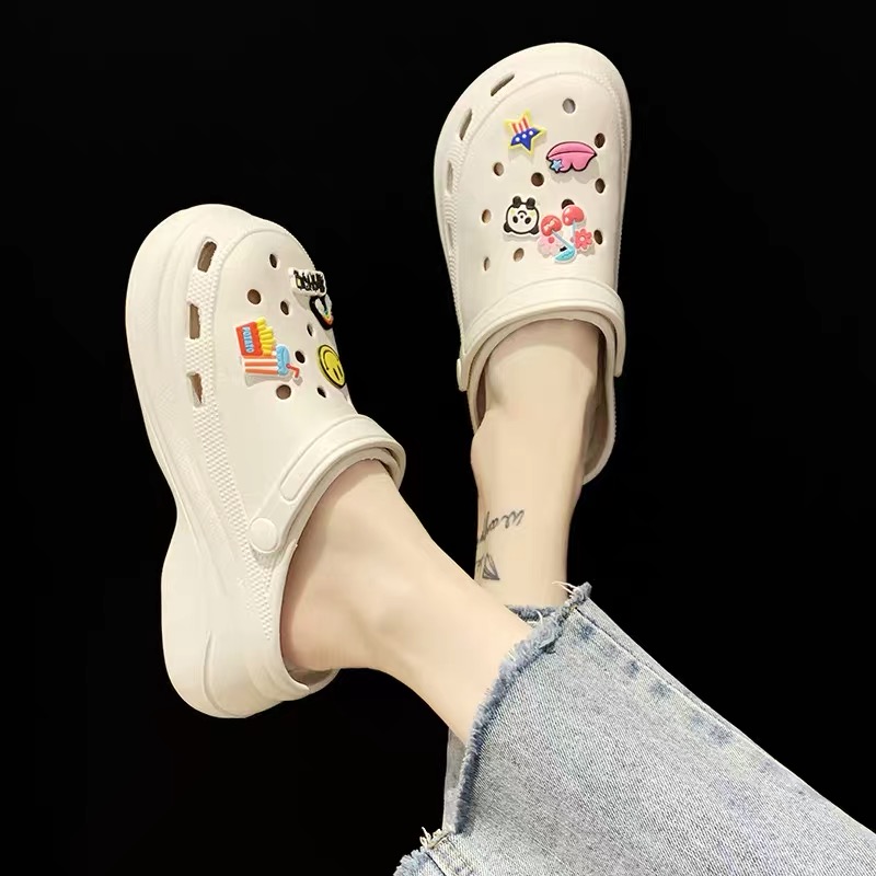 Philippine spot Women's Crocs Classic Bae Clog high-heeled Slippers ...