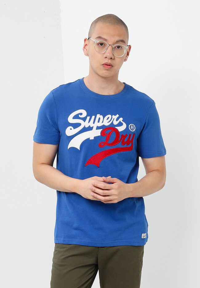 Superdry Men's Interest Tee - Original & Vintage - Voltage Blue | Lazada PH