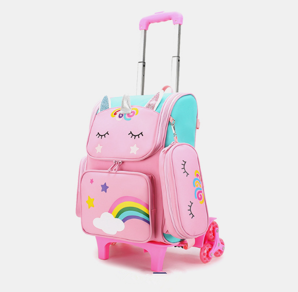 Ready stock 2 Beg Sekolah Roda Schoolbag Unicorn bag Trolley Bag 6 ...