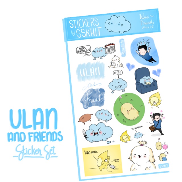 SSKAIT Ulan and friends Journal sticker sheet set | Lazada PH