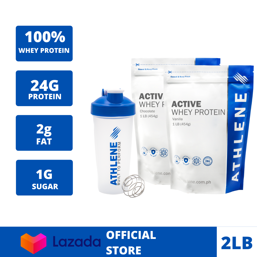 ACTIVE Whey Protein Starter Pack 2LB 100% Whey Protein Powder | Lazada PH
