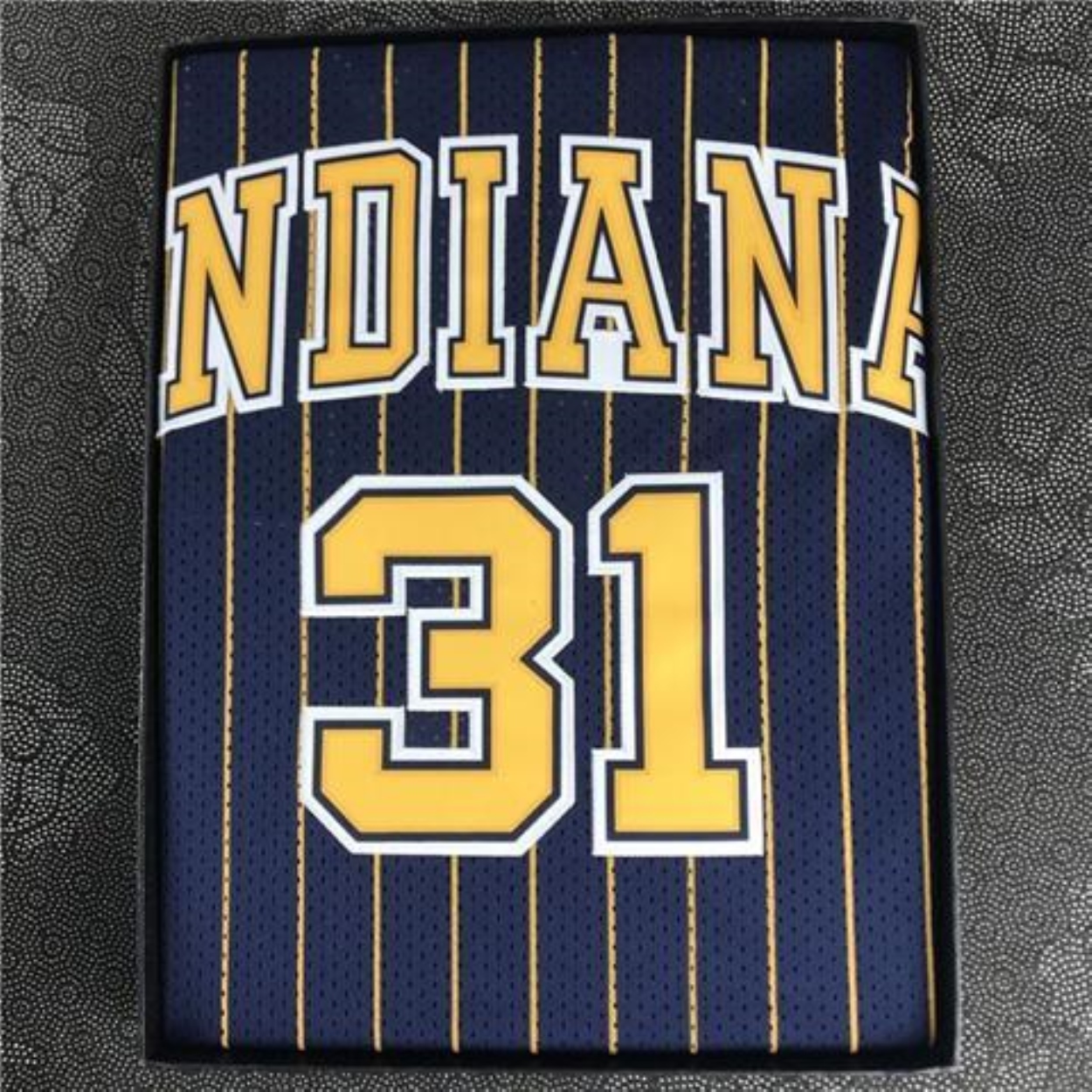 pacers 31 classic mesh reggie miller embrdery basketb fans version of ...