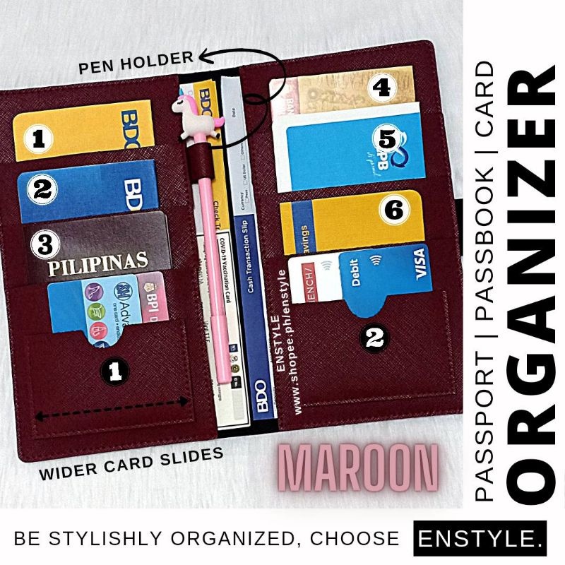 TT Traveler ENSTYLE Family Passport Holder Thick Sturdy Passbook Case ...