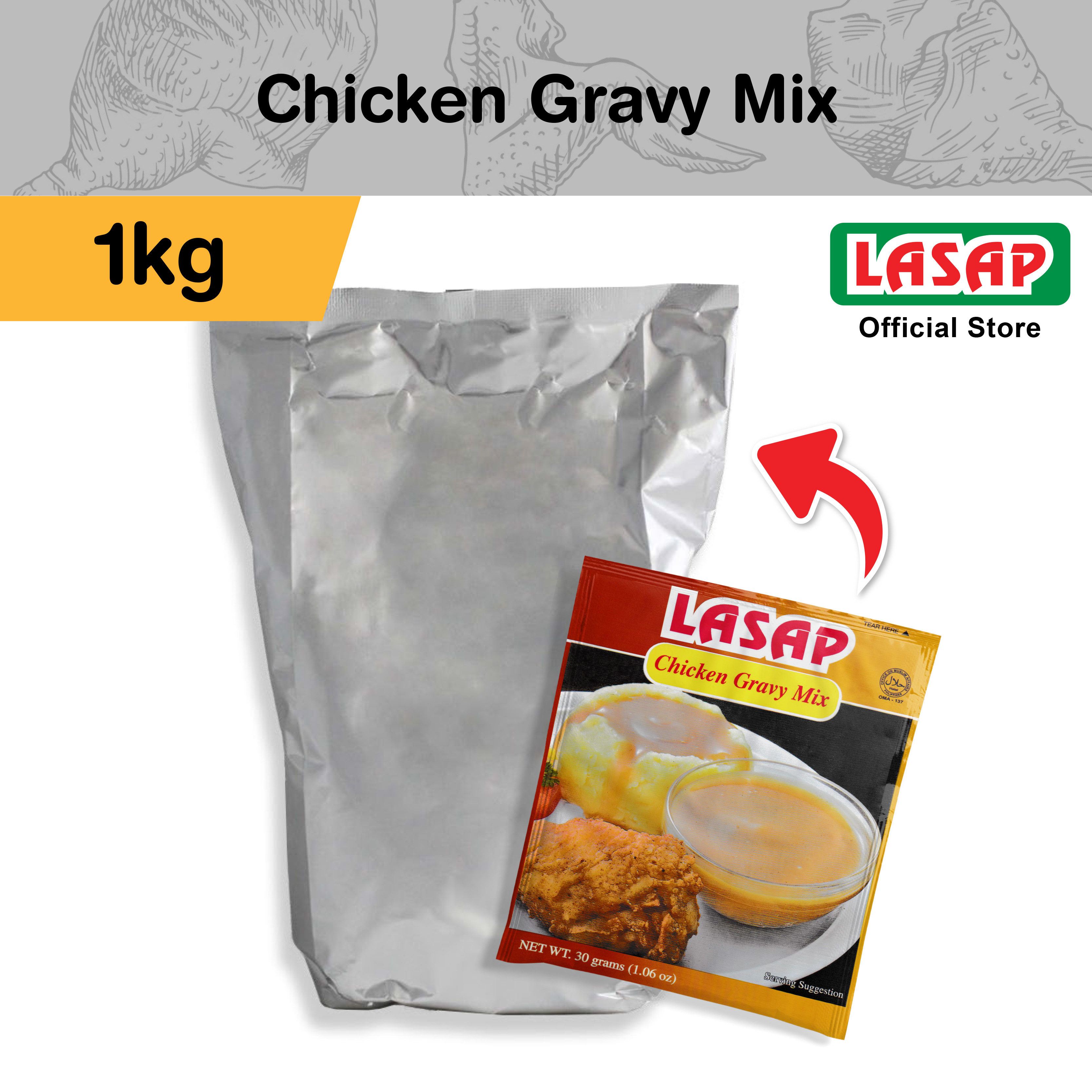 Lasap Gravy Mix 1kg (Institutional) | Lazada PH