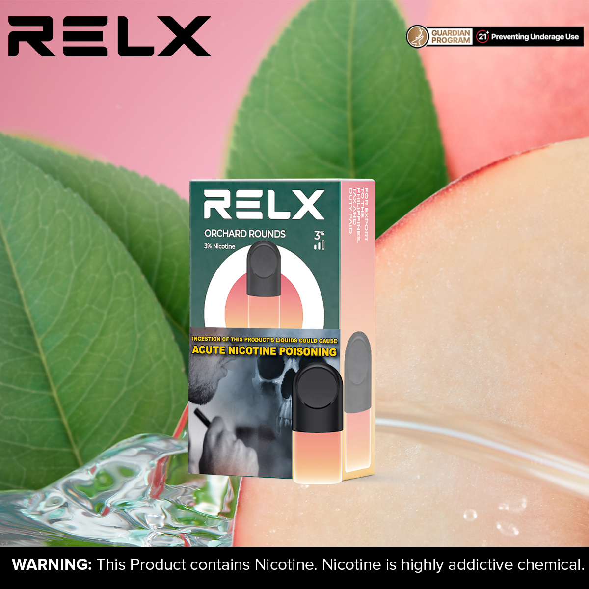 RELX Pod Pro ORCHARD ROUNDS Flavor For RELX INFINITY DEVICE, ESSENTIAL ...