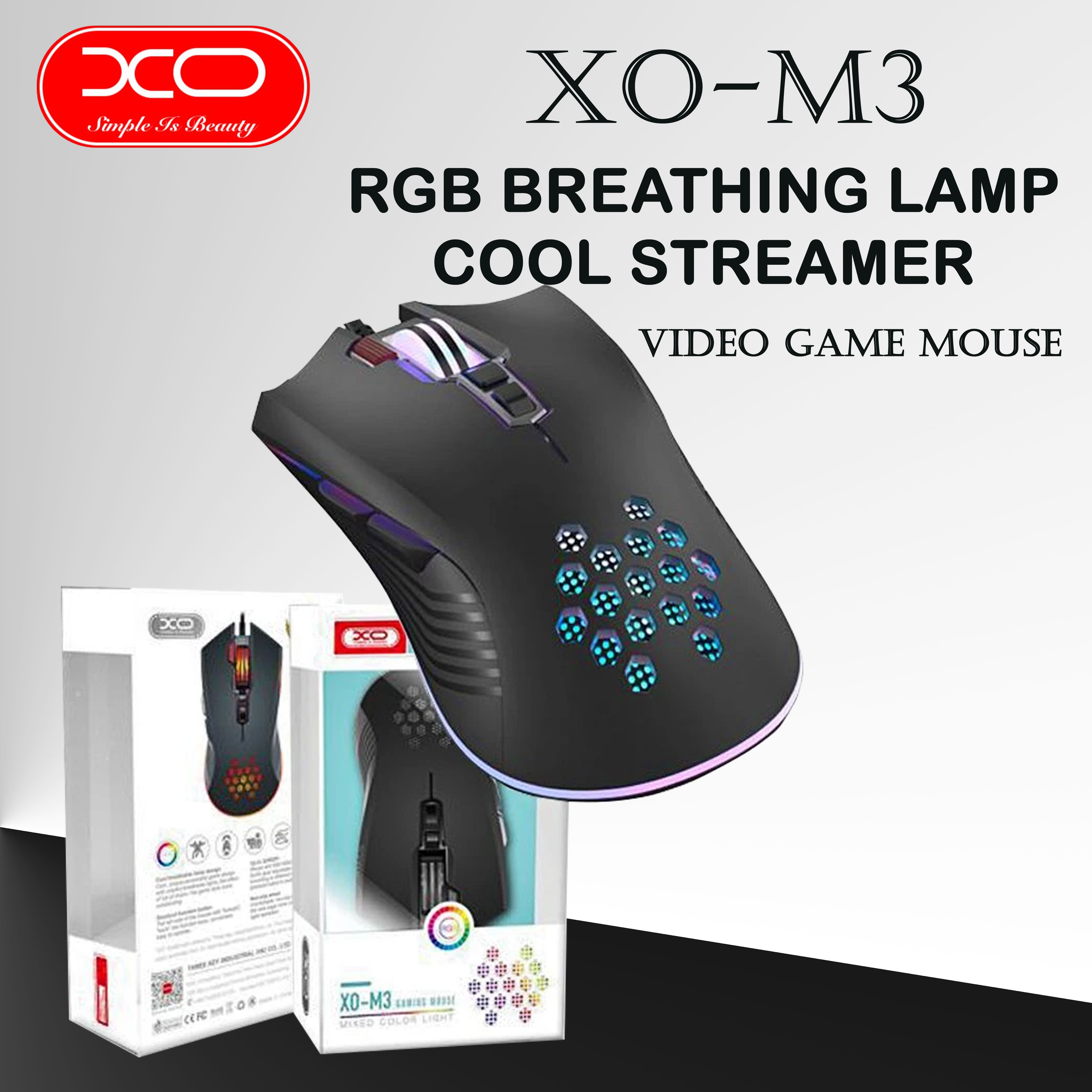 XO-M3 RGB BREATHING LAMP COOL STREAMER VIDEO GAME MOUSE | Lazada PH