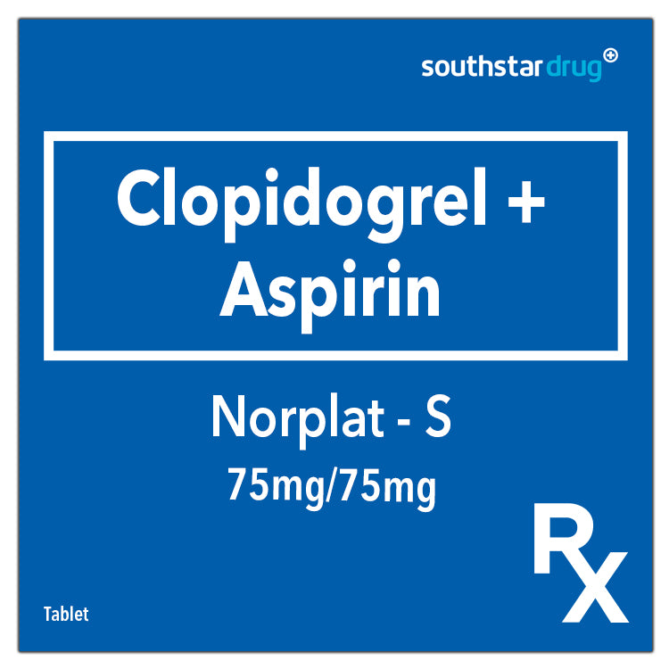 Rx: Norplat - S 75mg / 75mg Tablet | Lazada PH