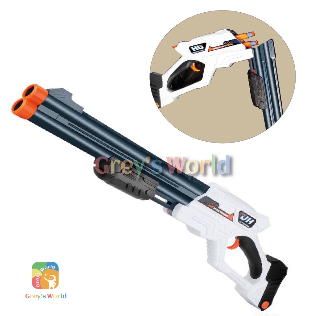 Storm Blaster guntoy, Nerf guntoy, Shotgun shape, Soft bullet toygun. | Lazada PH