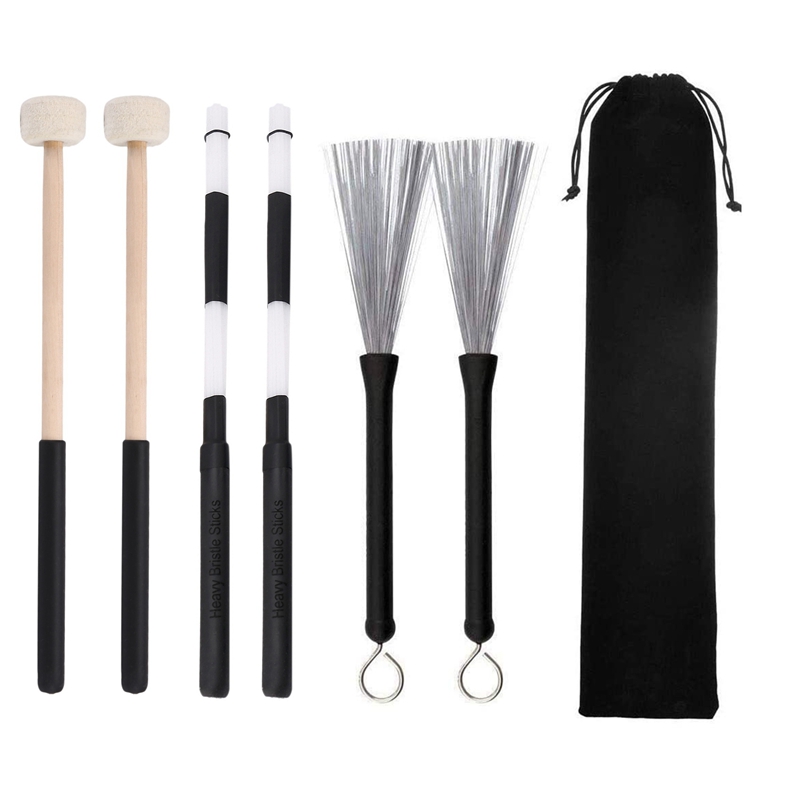 Drum Sticks Set,Drum Rod Brushes Sticks for Kids, Adults, Rock Band ...