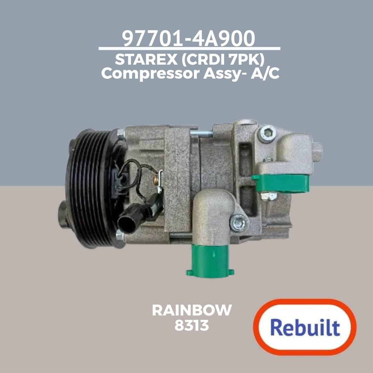977014A900 Compressor Assy A/C for HYUNDAI Starex CRDI 7PK [Rebuilt ...