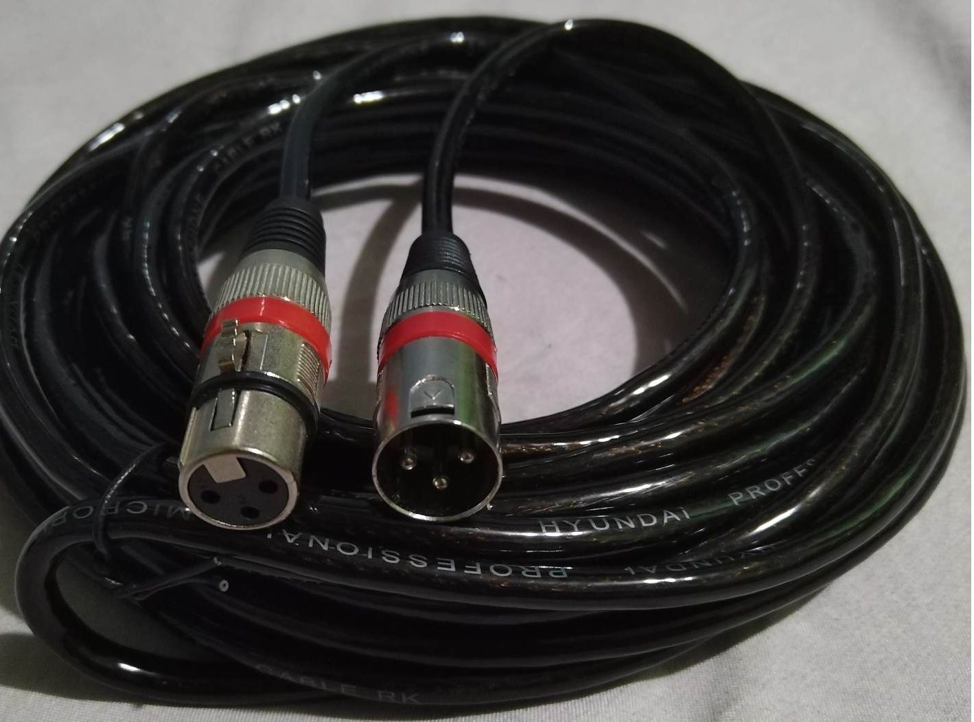 XLR MALE Stereo Plug To XLR 3 Pin Female Jack Microphone Audio Cable ...
