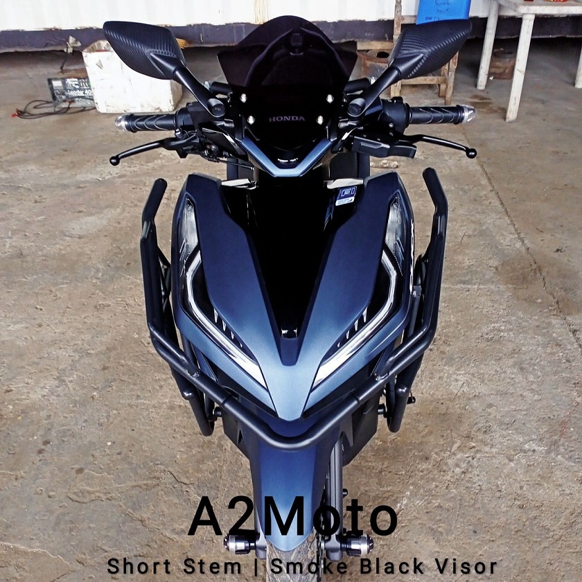 Honda Click V2 150 / 125 Side Mirror with Bracket and Visor Windshield ...