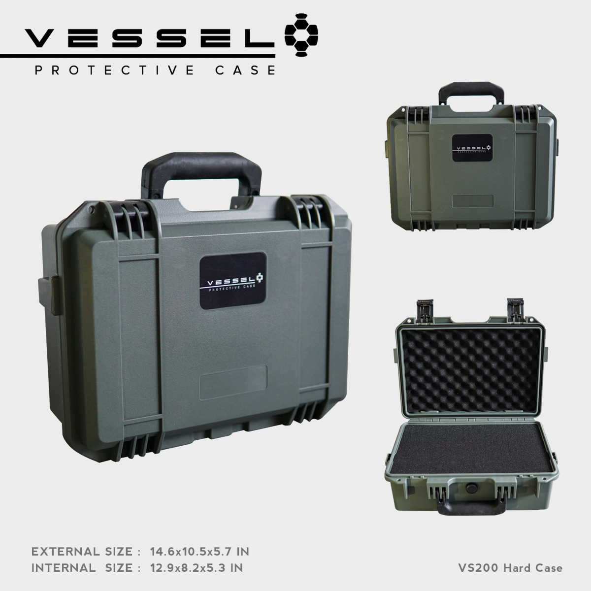 VESSEL VS200 Portable Hard Case for Photography, Equipment, Audio ...