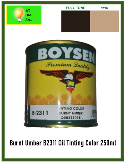 Boysen Oil Tinting Colors 1/4L for enamel paints | Lazada PH