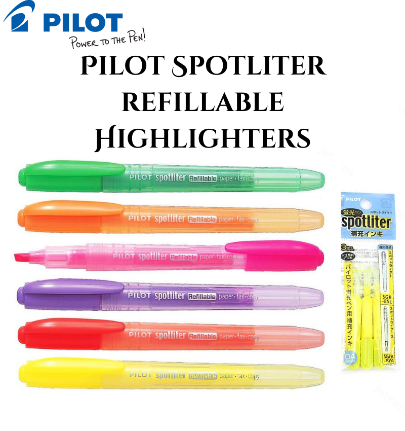 Pilot Spotliter Refillable Highlighter / Spotliter refill pack | Lazada PH
