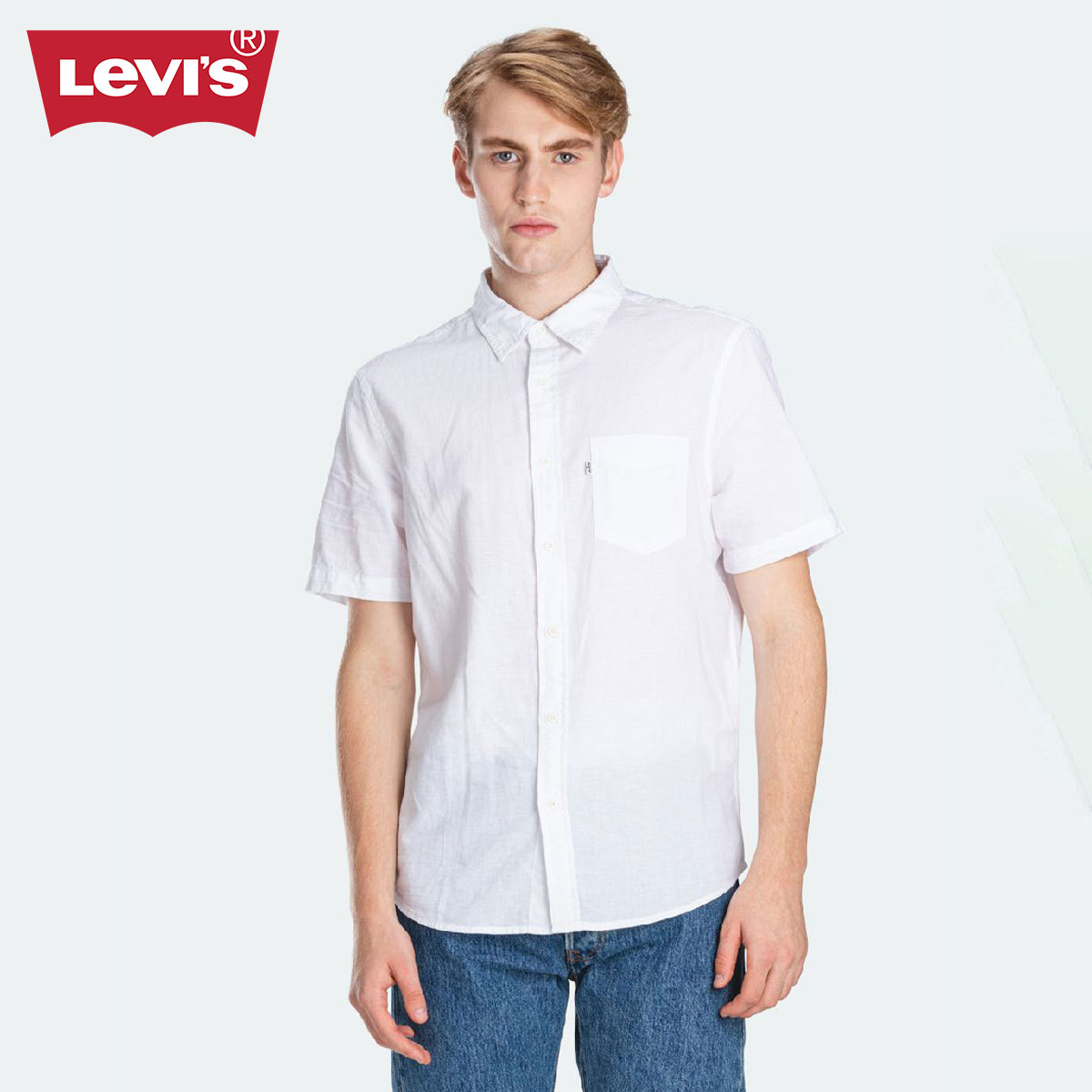 Levi's® Men's Short Sleeve Classic 1 Pocket Standard Fit Shirt 86627 ...