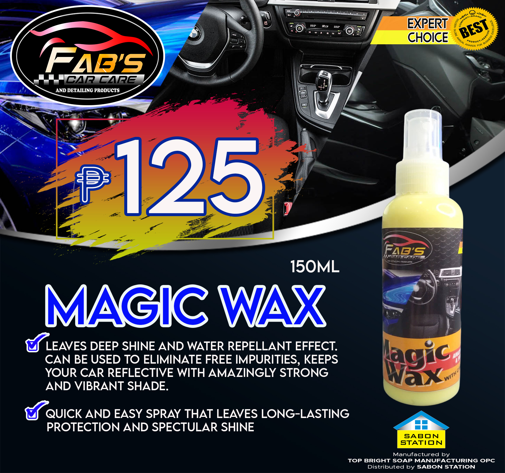 Fabs Car Care Magic Wax 150ml | Lazada PH