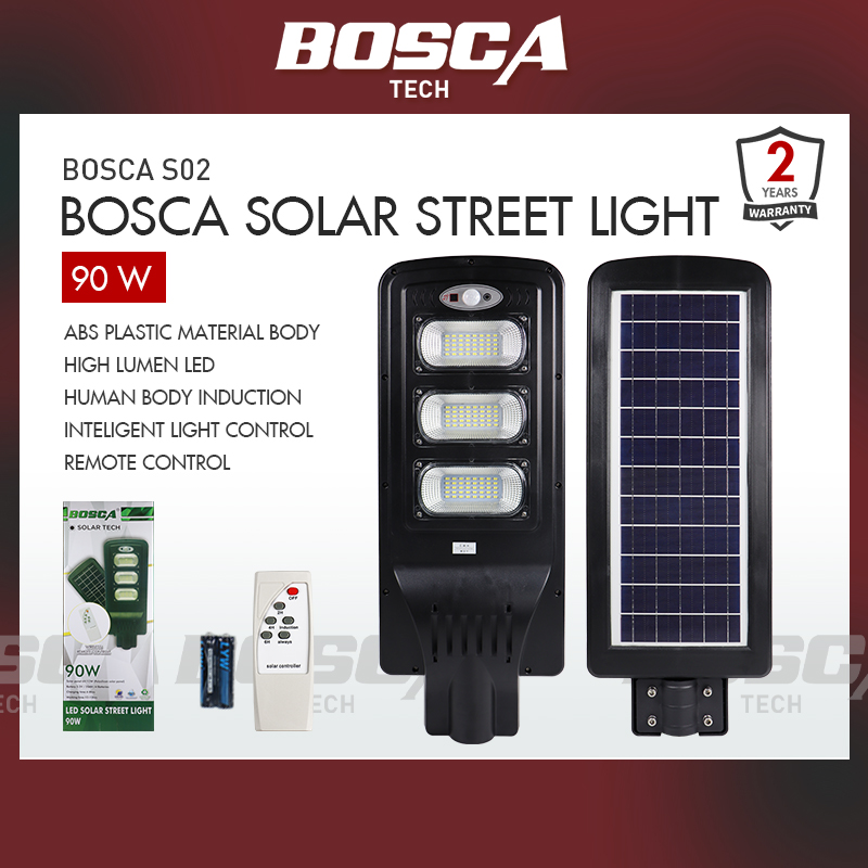 BOSCA Solar Street Light LED IP65 S02 30W 60W 90W 120W with Solar Panel ...