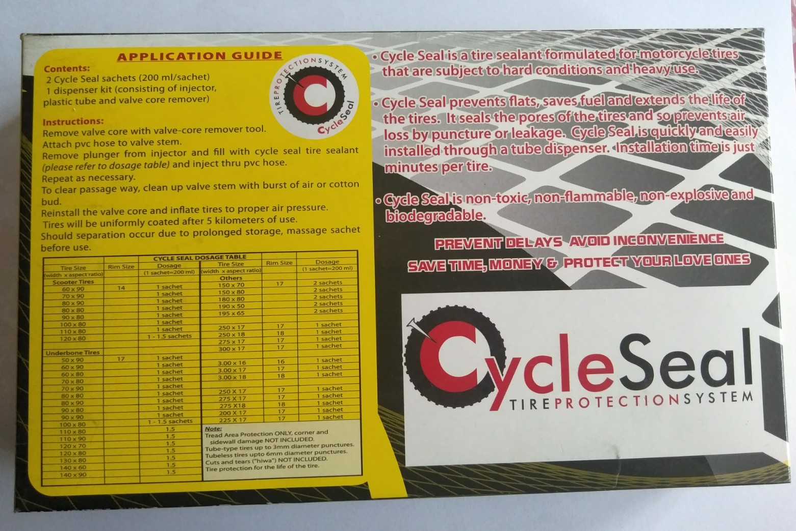 TIRE SEAL CYCLE SEAL THE ORIG | Lazada PH