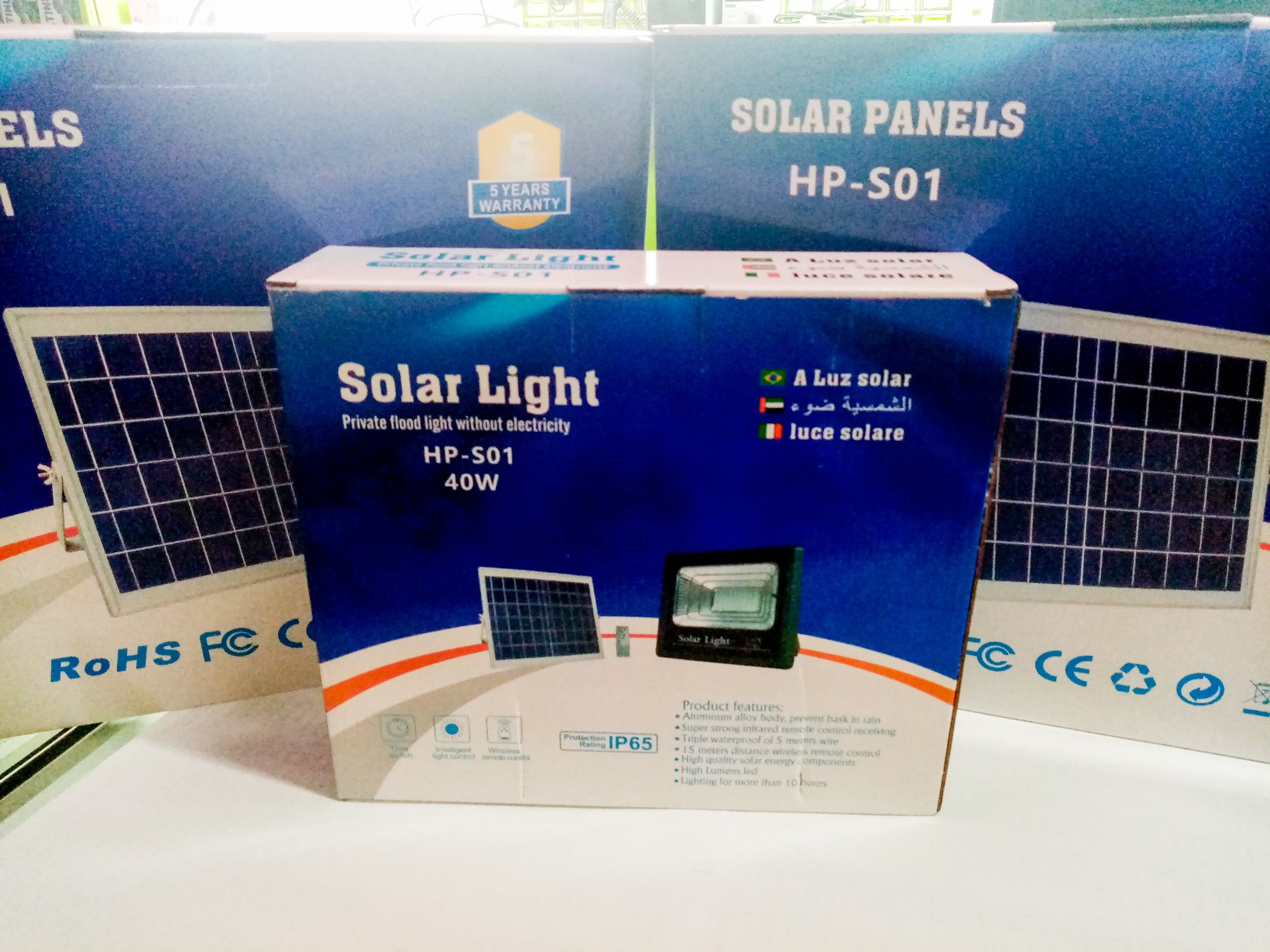 SOLAR LIGHT & SOLAR PANELS 40W HP-S01 | Lazada PH