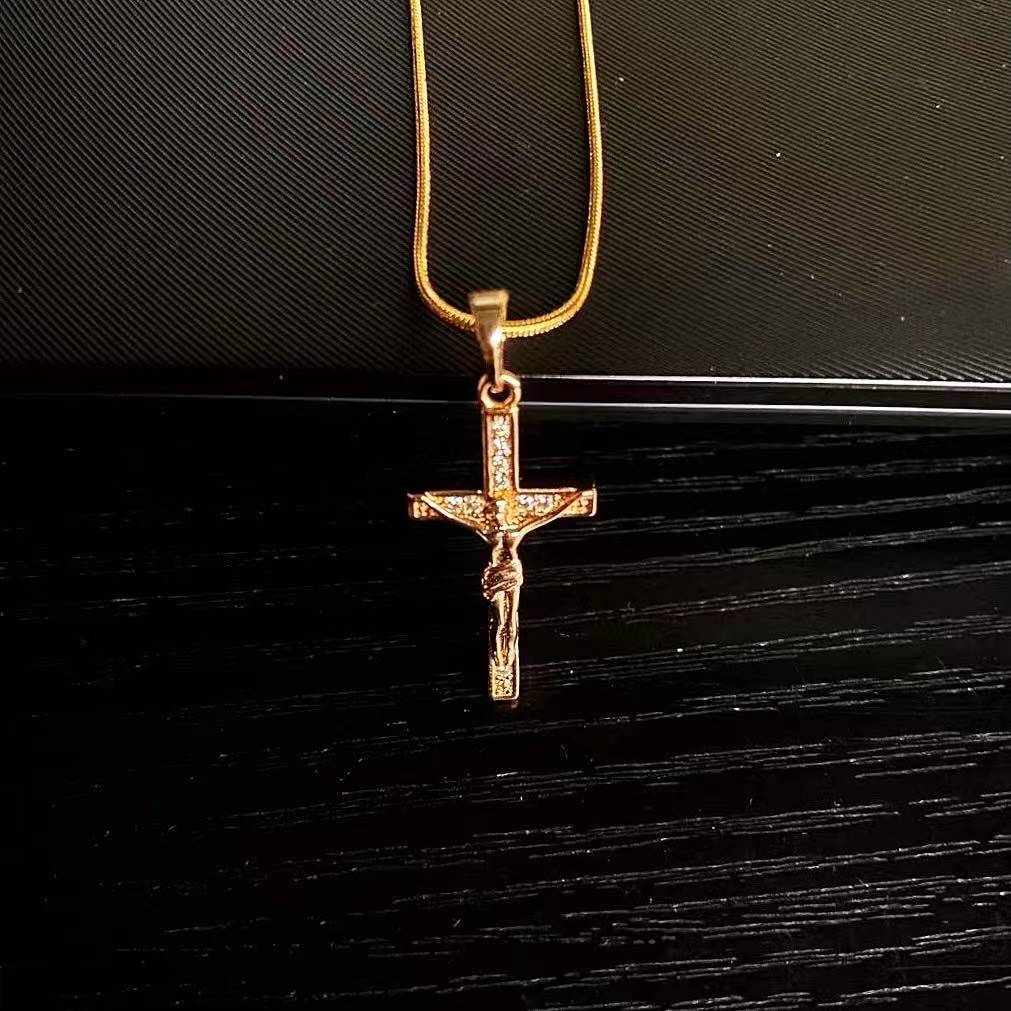 Milen by Steffie Rose Gold Cross Necklace | Lazada PH