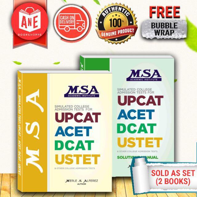 ORIGINAL/AUTHENTIC 2022edition MSA SIMULATED COLLEGE ADMISSION TEST ...