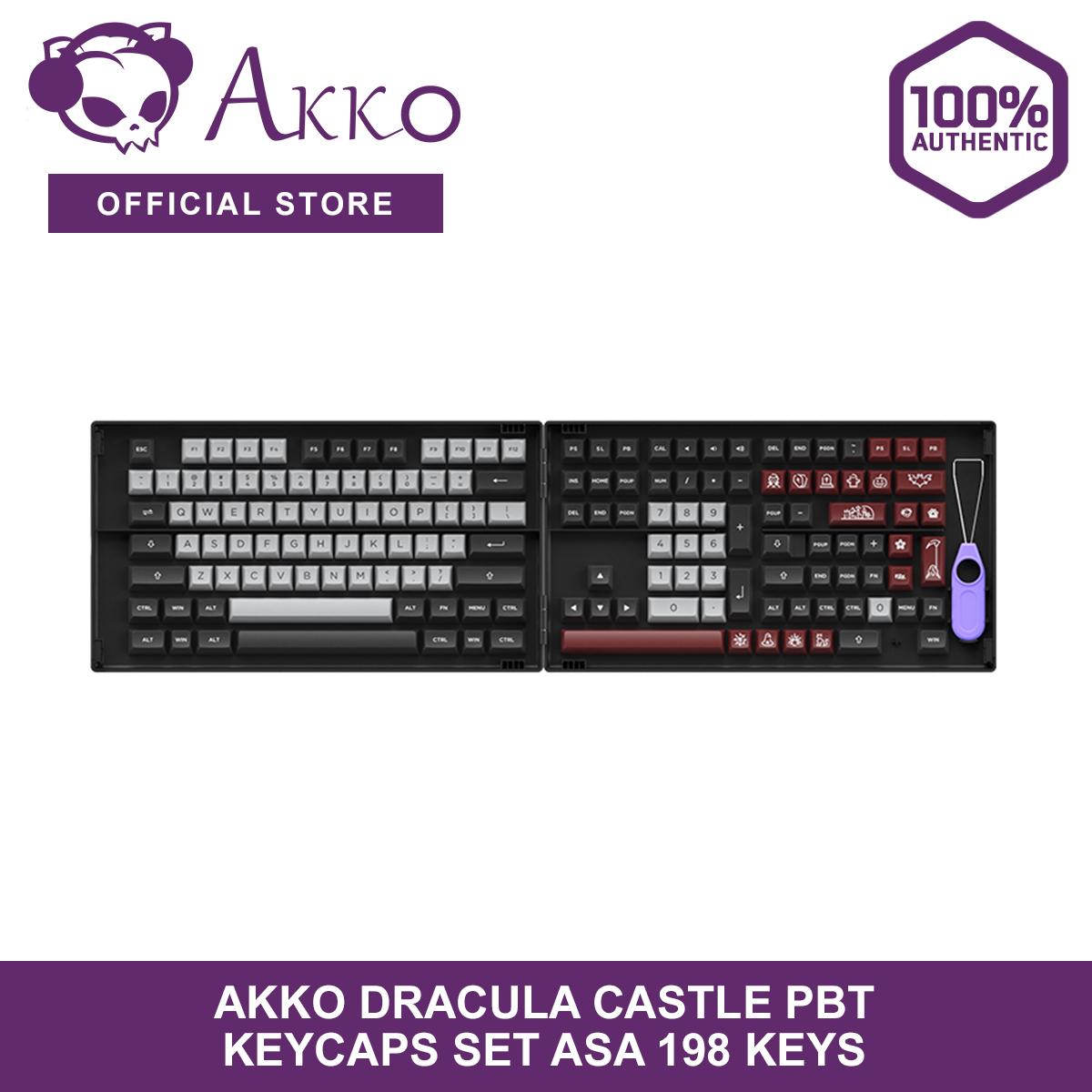 Akko Dracula Castle PBT Keycaps Set ASA 198 Keys | Lazada PH