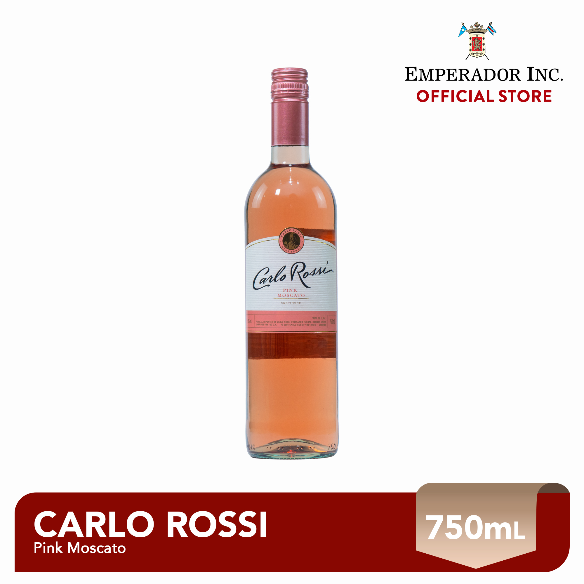 Carlo Rossi Pink Moscato Sweet Wine 750ml | Lazada PH