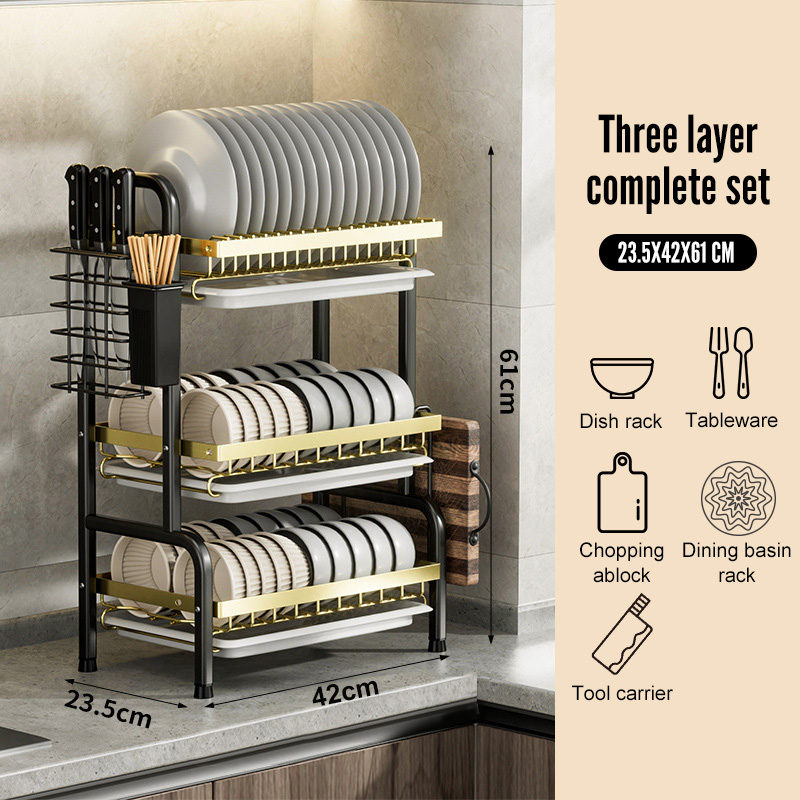 【Bowl Rack】EPLO 2/3 Layers BUY 1 TAKE 1 Kitchen Storage Countertop ...