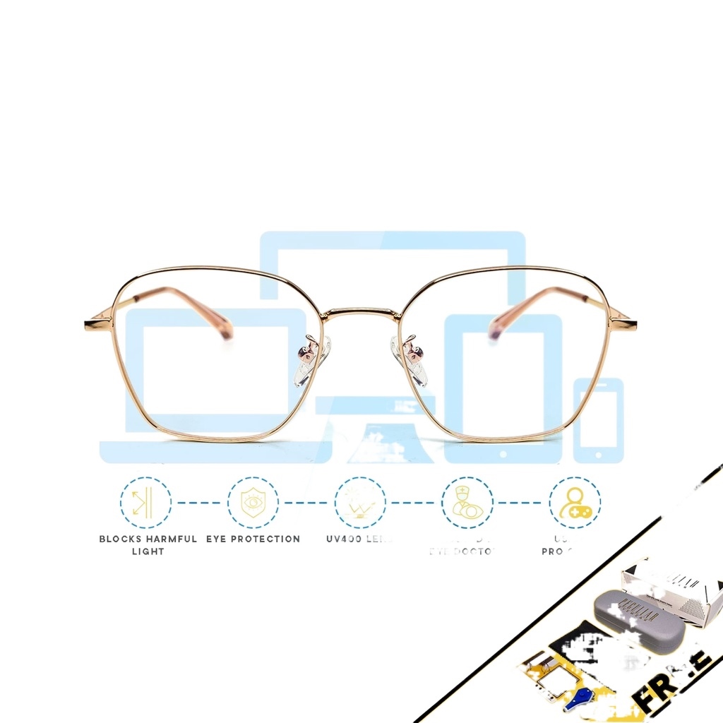 COD Eye Anti Radiation Lens in Metallic Frame For Men and Women | Lazada PH