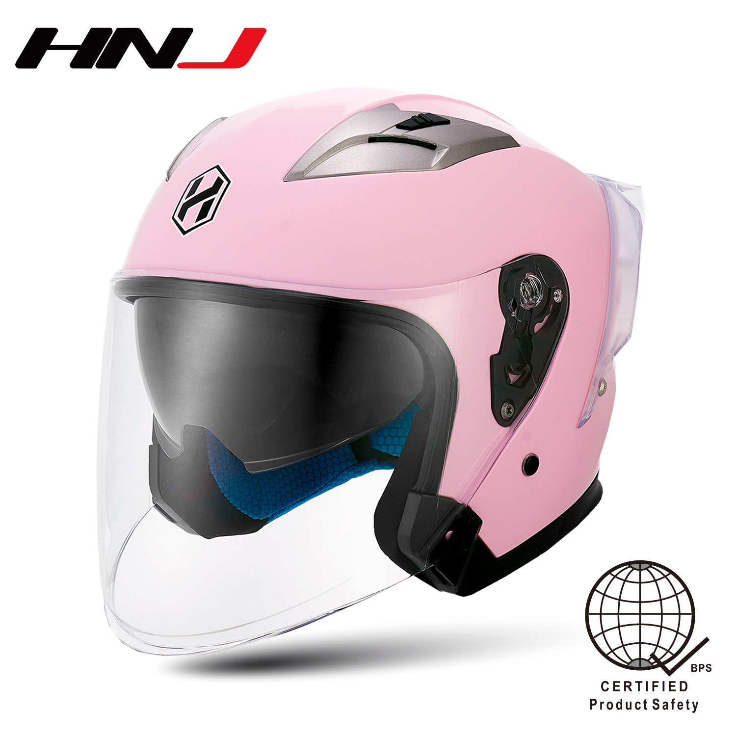 HNJ 916 Motorcycle Helmets Half Face Motor Helmet Dual Visor | Lazada PH