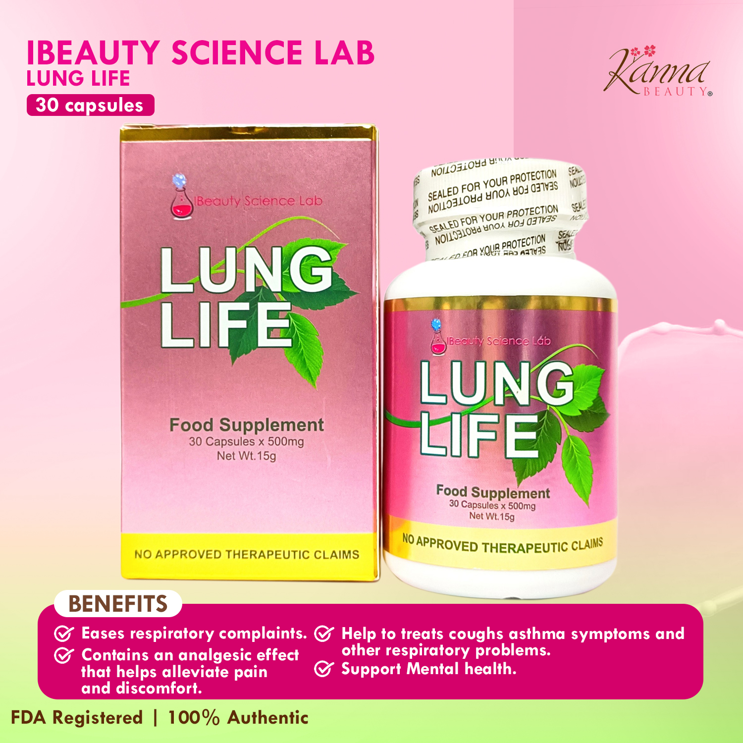 iBeauty Science Lab | Lung Life | 30 Capsules | Lazada PH