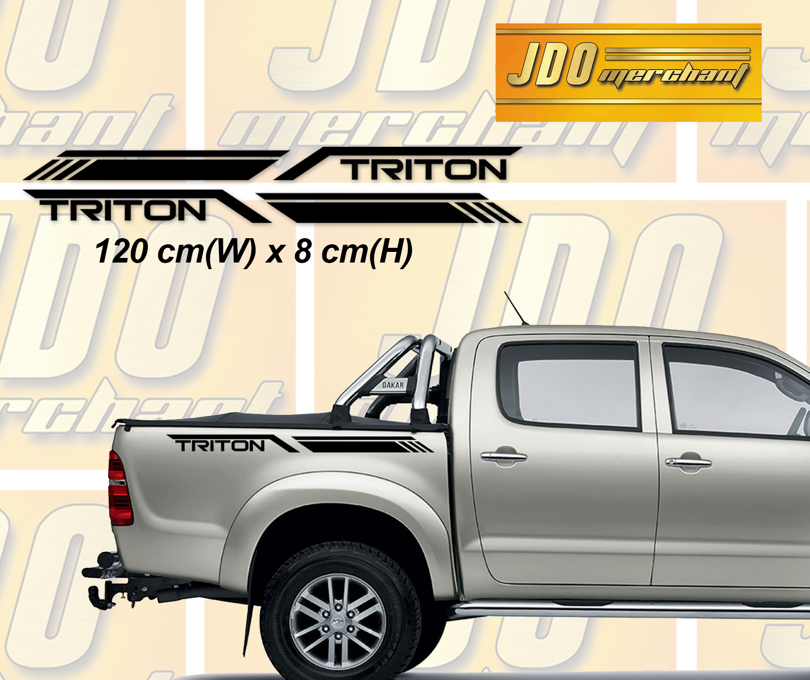 Mitsubishi Estrada Triton Body Sticker Vinyl Decals | Lazada PH