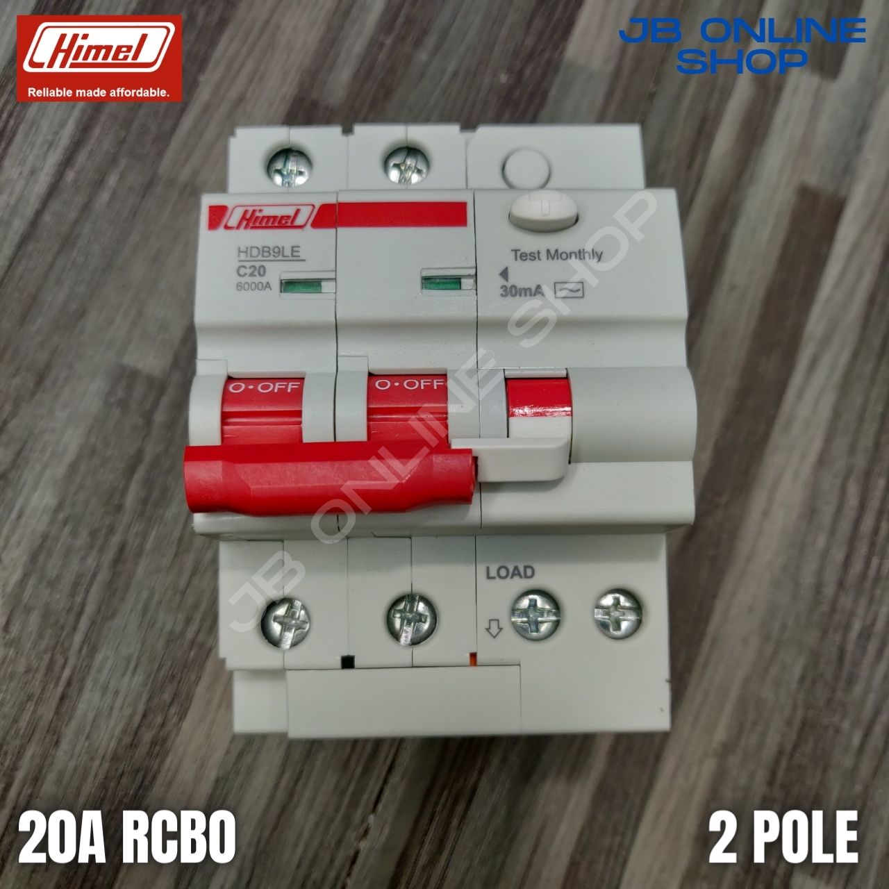 Himel Residual Current Operated Circuit Breaker (RCBO) 20A 2 Pole ...