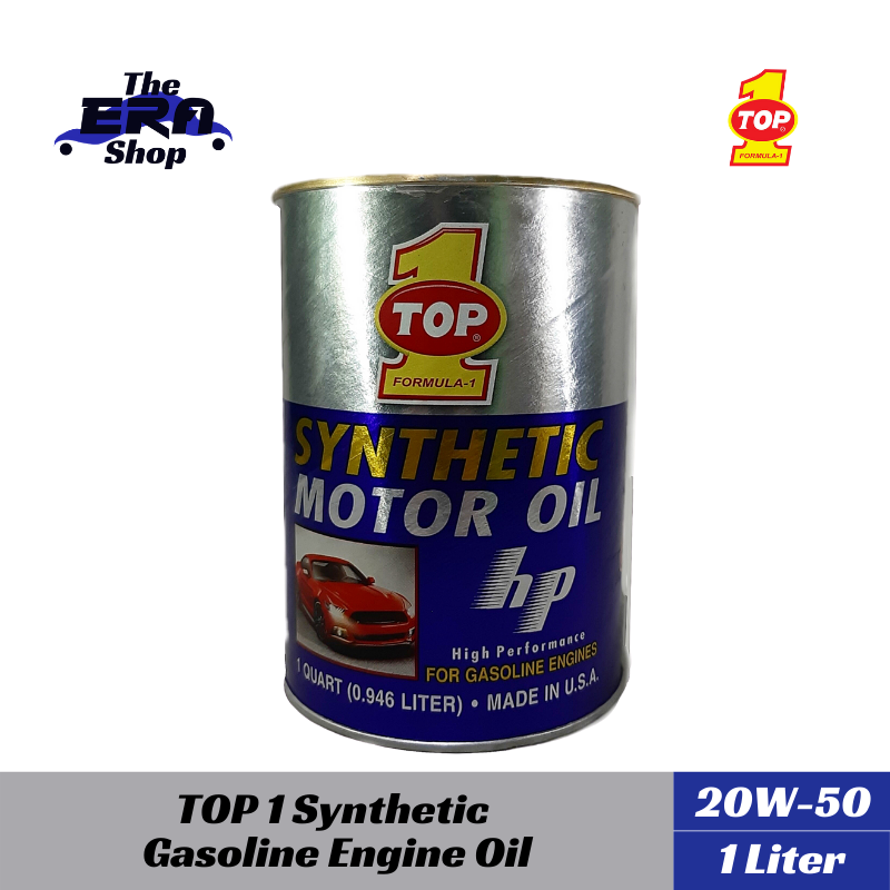 Top 1 SAE 20W-50 Synthetic Gasoline Engine Oil 1 Liter | Lazada PH